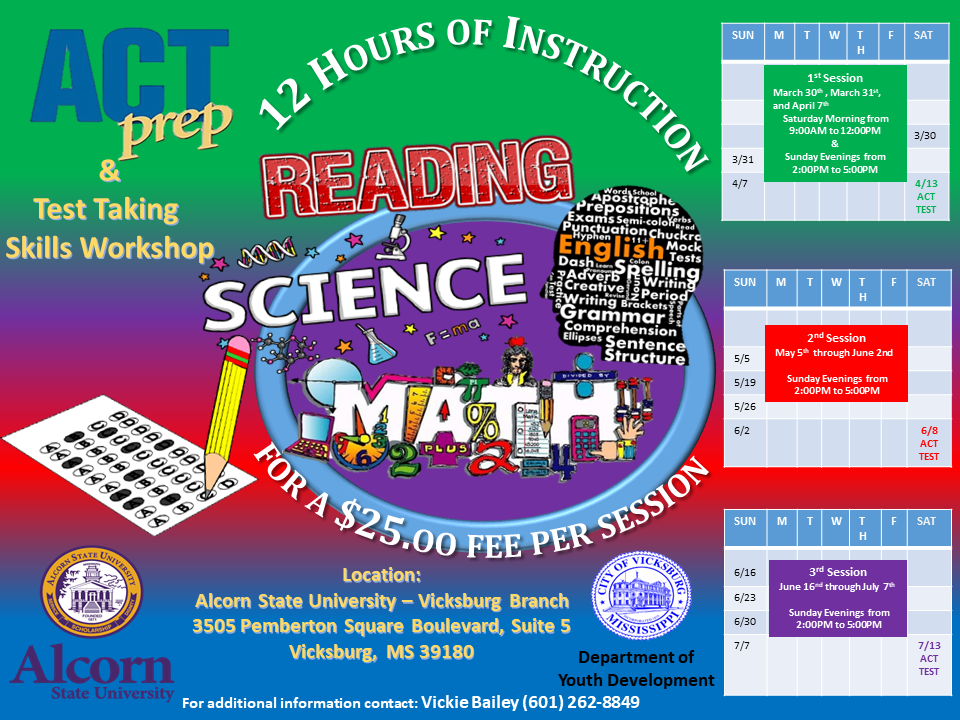 ACT Prep | City of Vicksburg, Mississippi